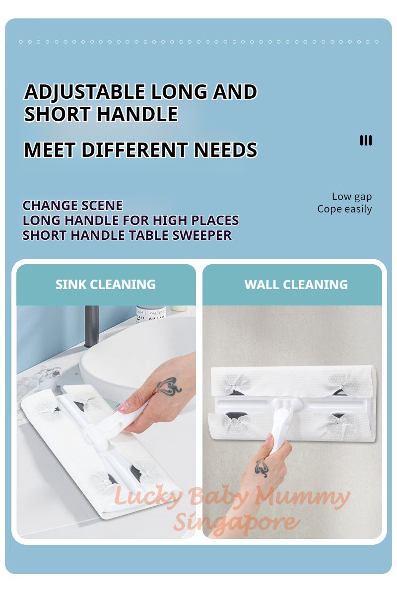 Multi-Fuctional Mop / Floor Cleaning Mop Wet & Dry Wipes / Detachable ...