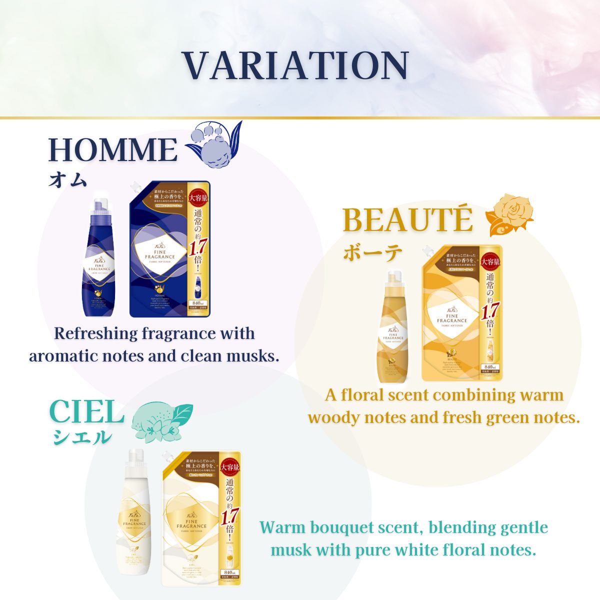 FAFA Fine Fragrance Fabric CIEL Refill 840ml | Shopee Singapore