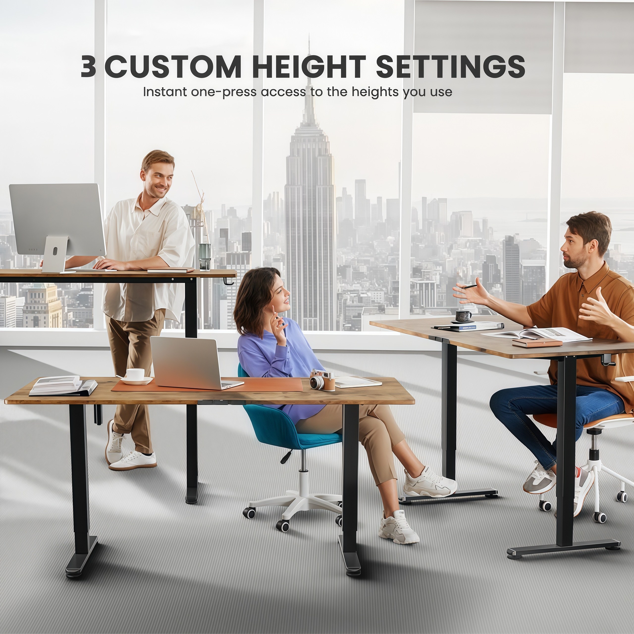 【SG Stock】Table/ Standing desk /Adjustable table /Computer table/ Study ...