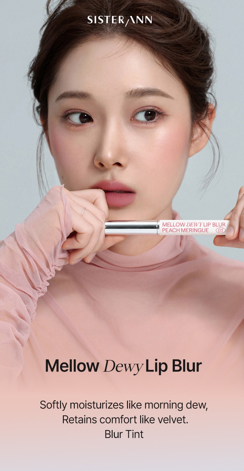 [SISTER ANN Official] Mellow Dewy Lip Blur (8 colors) | Shopee Singapore