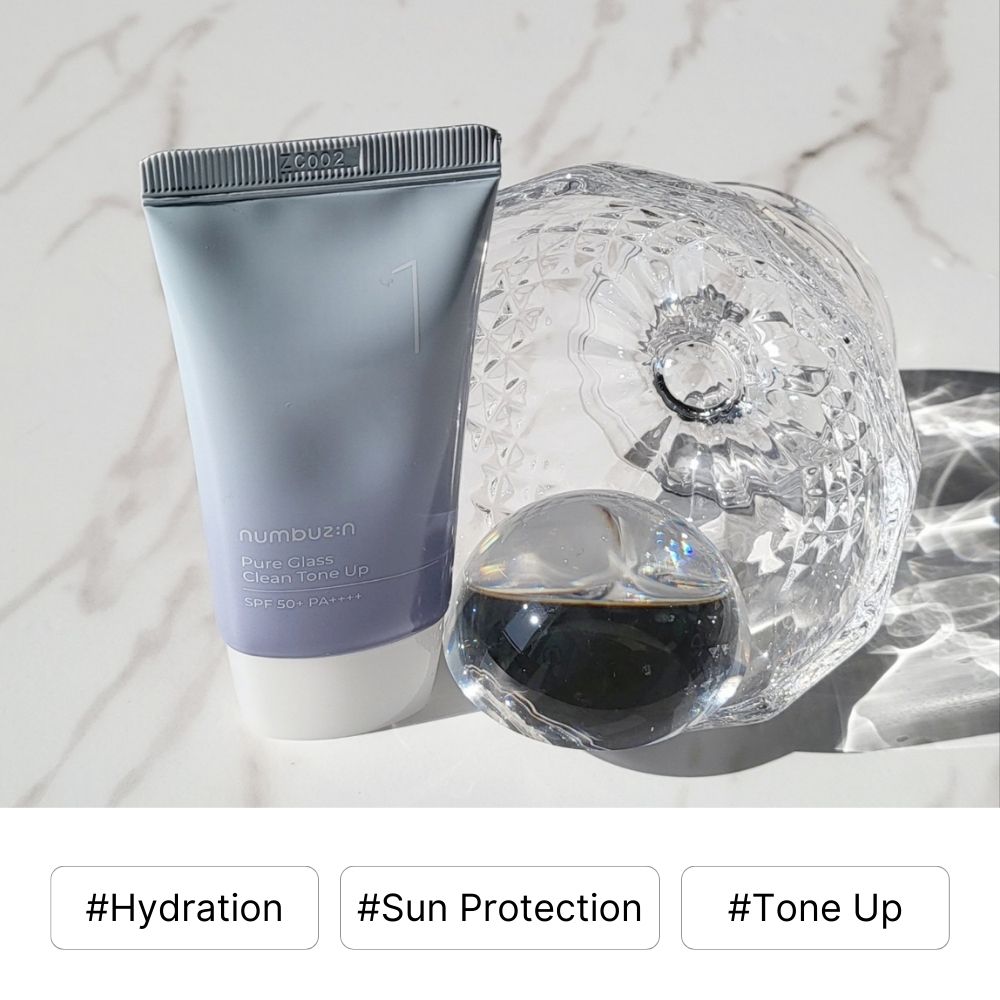 Numbuzin No.1 Pure Glass Clean Tone Up SPF50+ PA++++ | Hydrating Face ...