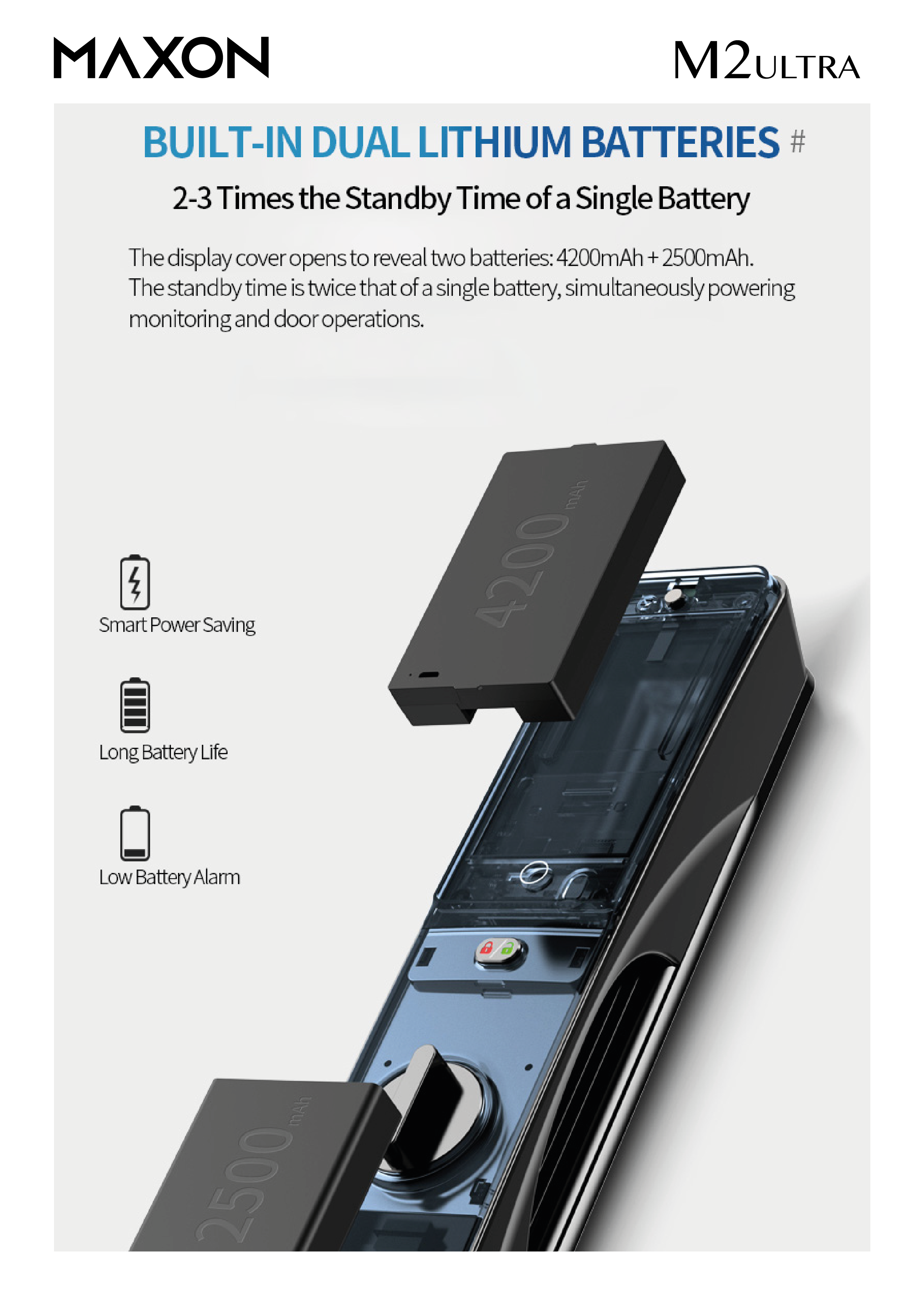 MAXON M2 ULTRA PALM SCAN / FACE RECOGNITION PUSH PULL DIGITAL LOCK (5 ...