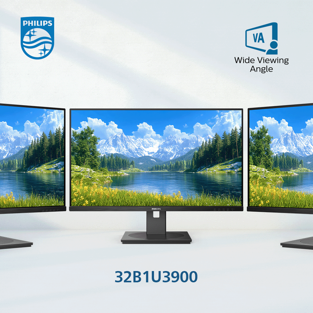 Philips 32B1U3900 32" VA 4K 60Hz UHD monitor with USB-C docking ...