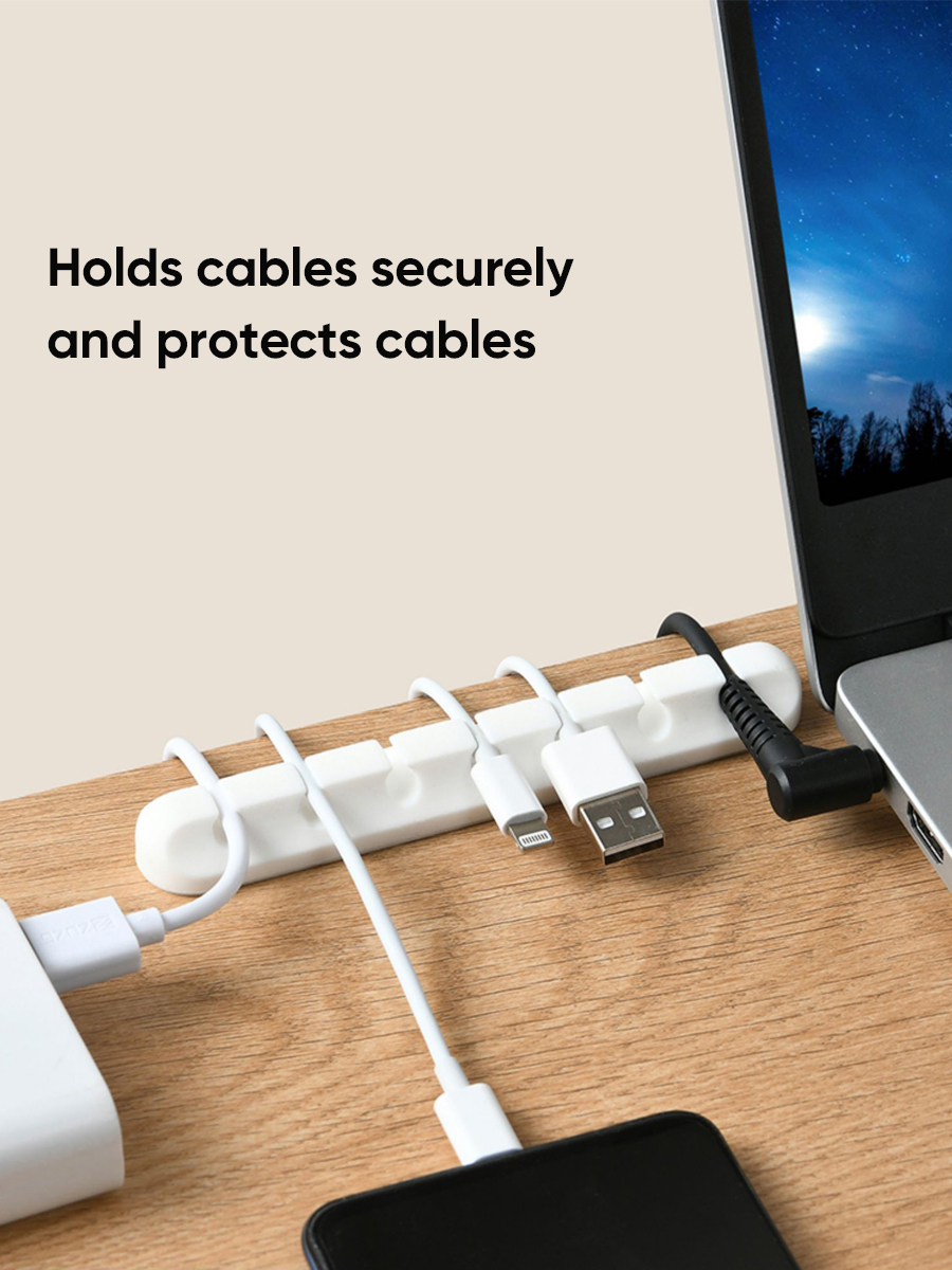 SG Silicone Cable Holder Car Cable Clip Organizer for Desktop Car Cable ...