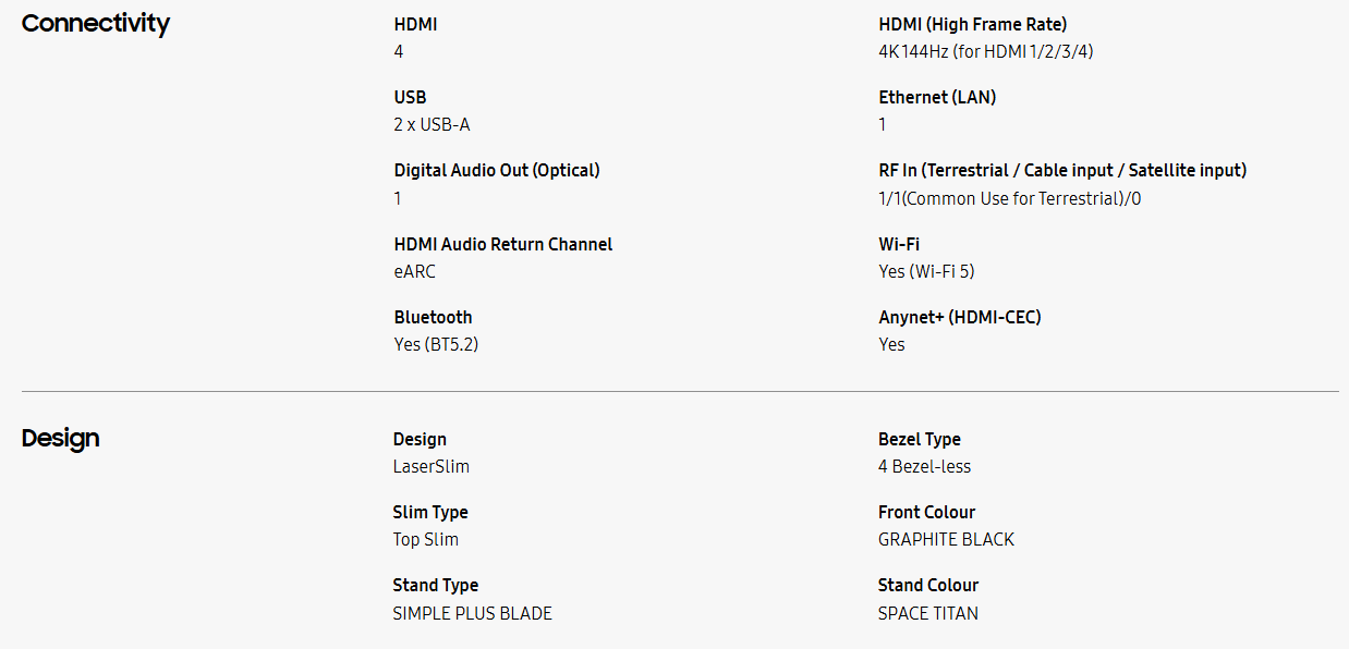 SAMSUNG QA55S90DAKXXS 55” OLED S90D 4K TIZEN OS SMART TV (2024) + 3 ...