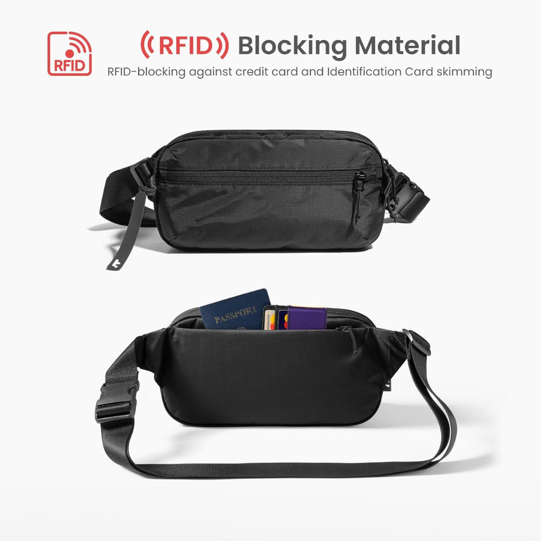 Tomtoc Aviator-T33 Chest Bag L 3.5L Sling Bag with RFID Blocking ...