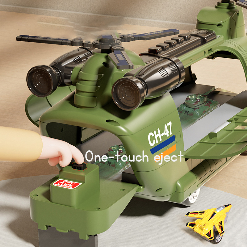 Children's Airplane Helicopter Transporter kids Chinook Educational Toy ...