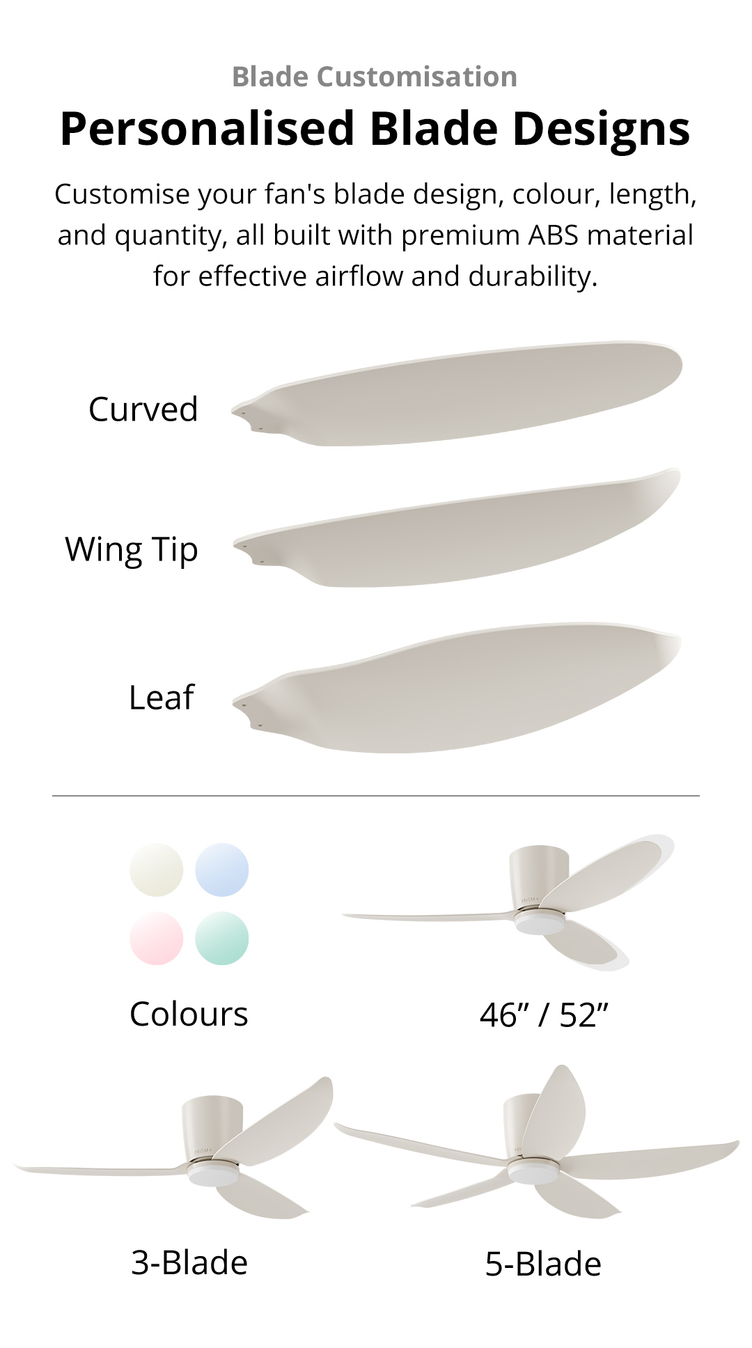 [NEA CLIMATE VOUCHER $400] PRISM+ Oasis Pro Macaron Smart Ceiling Fan ...