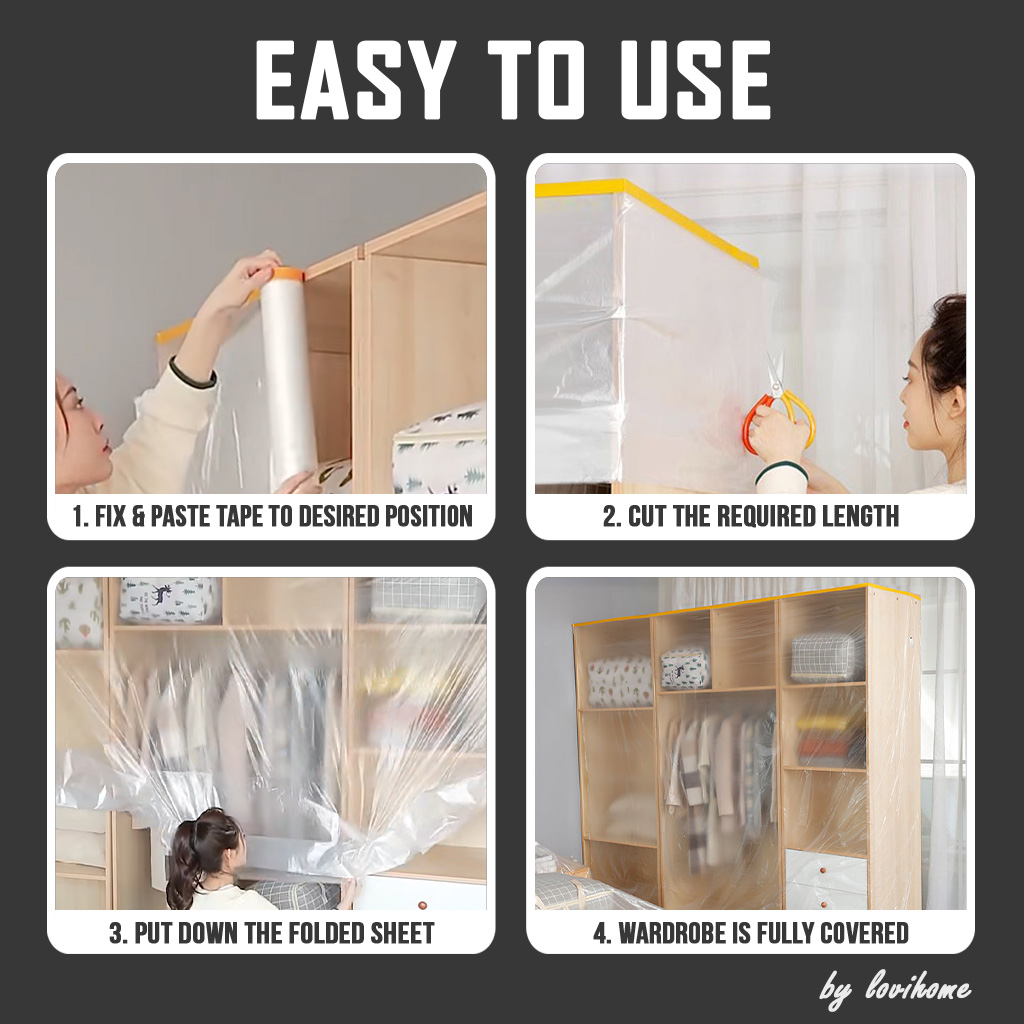 Renovation Plastic Dust Cover / Plastic Cover for Dust Protection ...