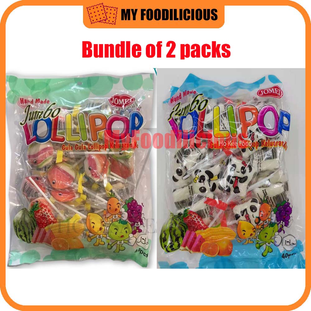 Jomei Jumbo Lollipop 40pcs Sweet Candy Party Birthday Children Day ...
