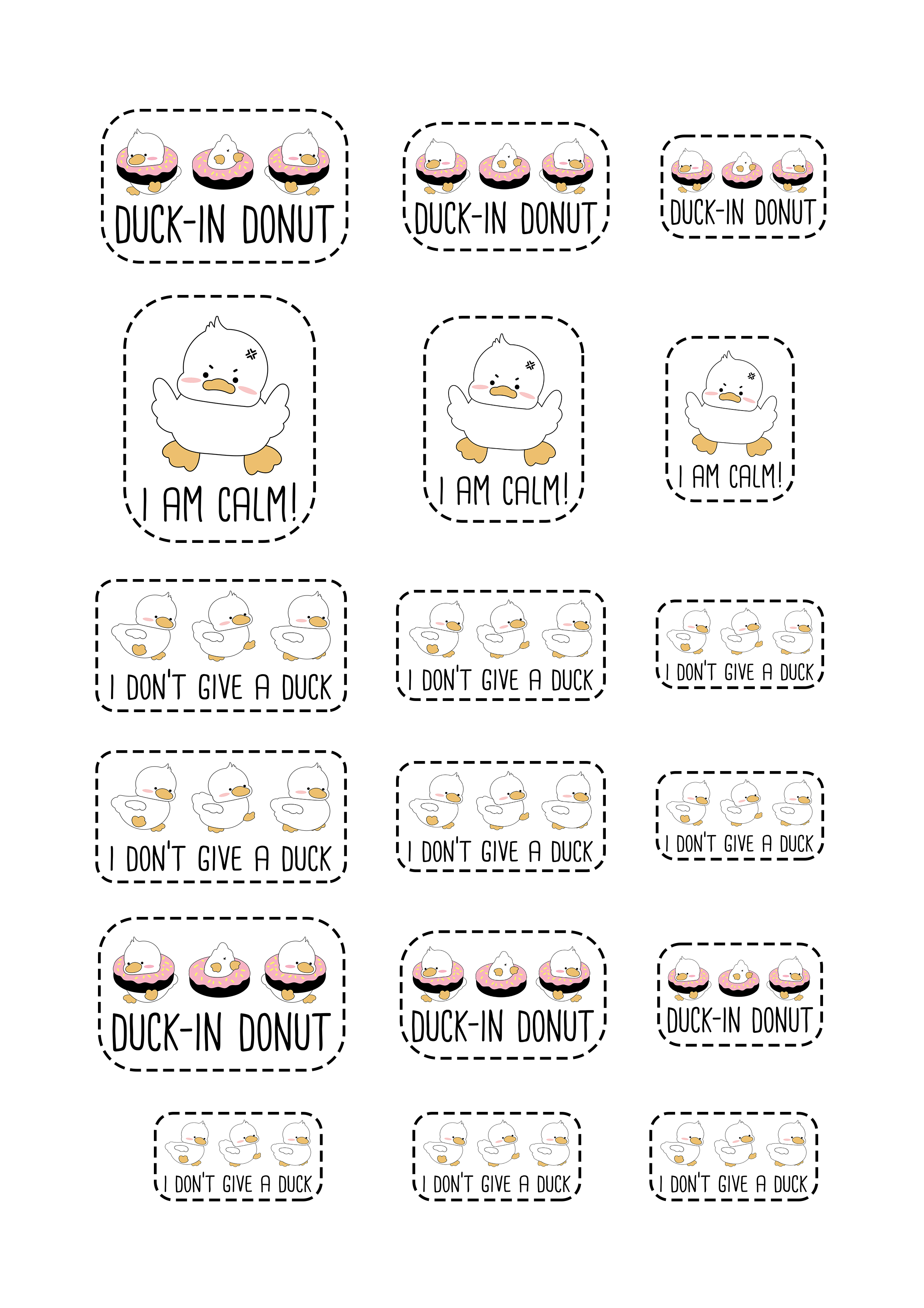 [SG SELLER] Duck meme premium quality, die cut printing, vinyl stickers ...