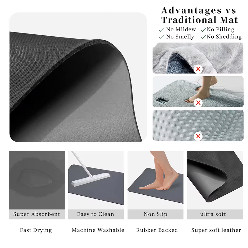 [SG Seller] Absorb & Grip Mat 💧🛡️ The Durable Absorb & Grip Mat Stays ...
