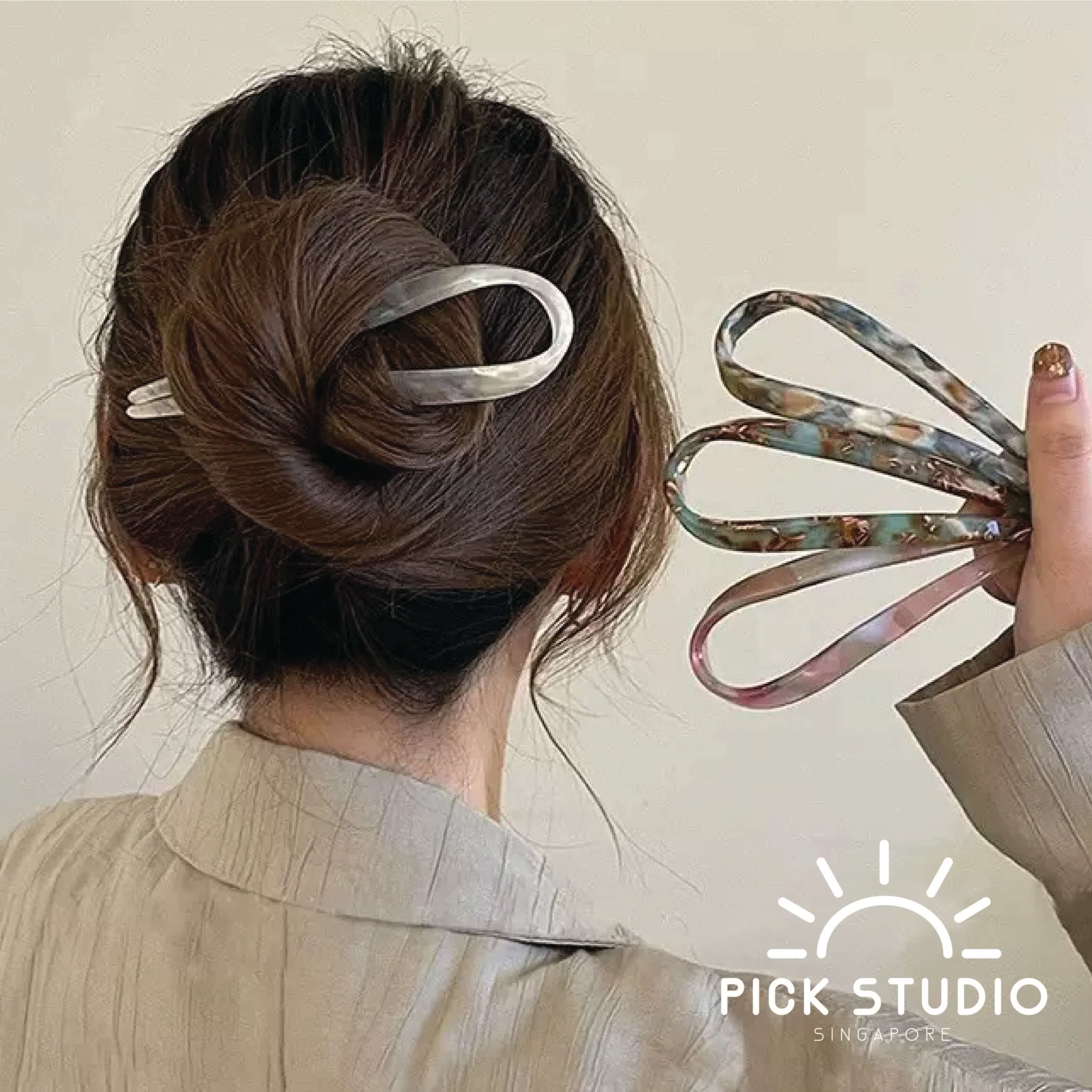 [SG READY STOCK] French Hair Pin Elegant Classy Hair Clip U-Shape ...