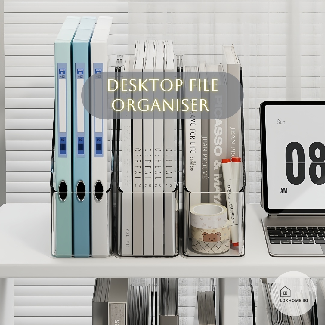 Document Storage Box Organiser Transparent Desktop Document Storage ...