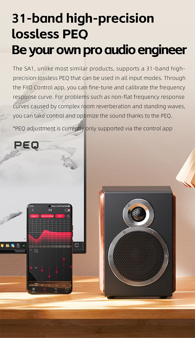 FiiO SA1 High-Fidelity Desktop Active Speakers - AV One Authorised ...