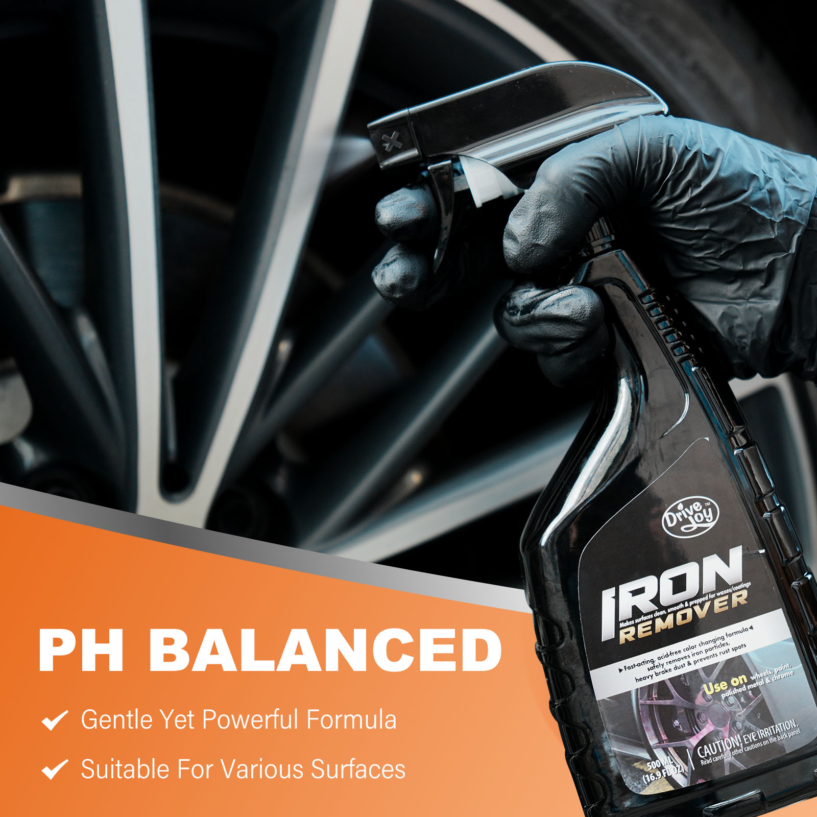 DriveJoy 500ML IRON REMOVER Car Wheel & Rim Fallout Cleaner Spray ...
