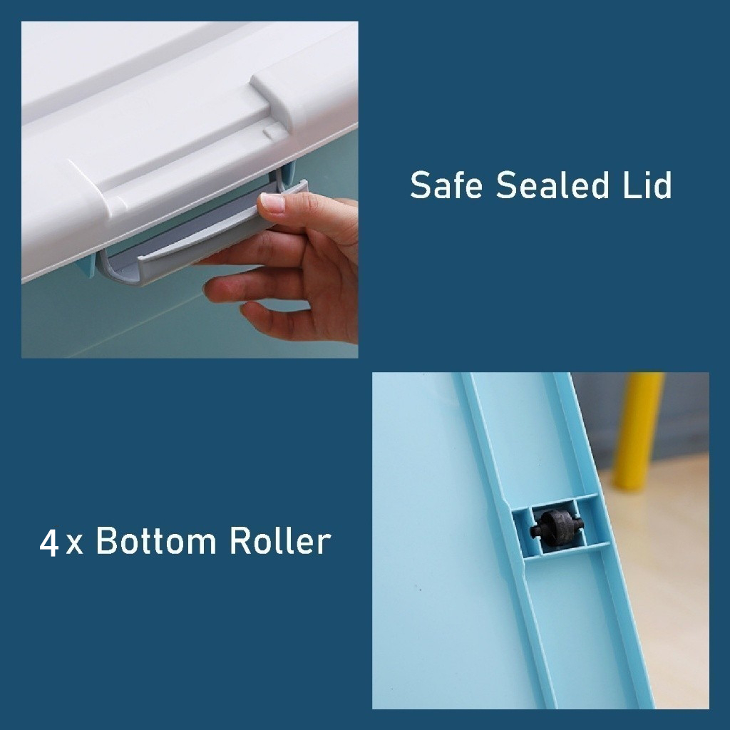 🇸🇬Koala Home🔥Storage Box / Plastic Stackable Container Large Capacity ...