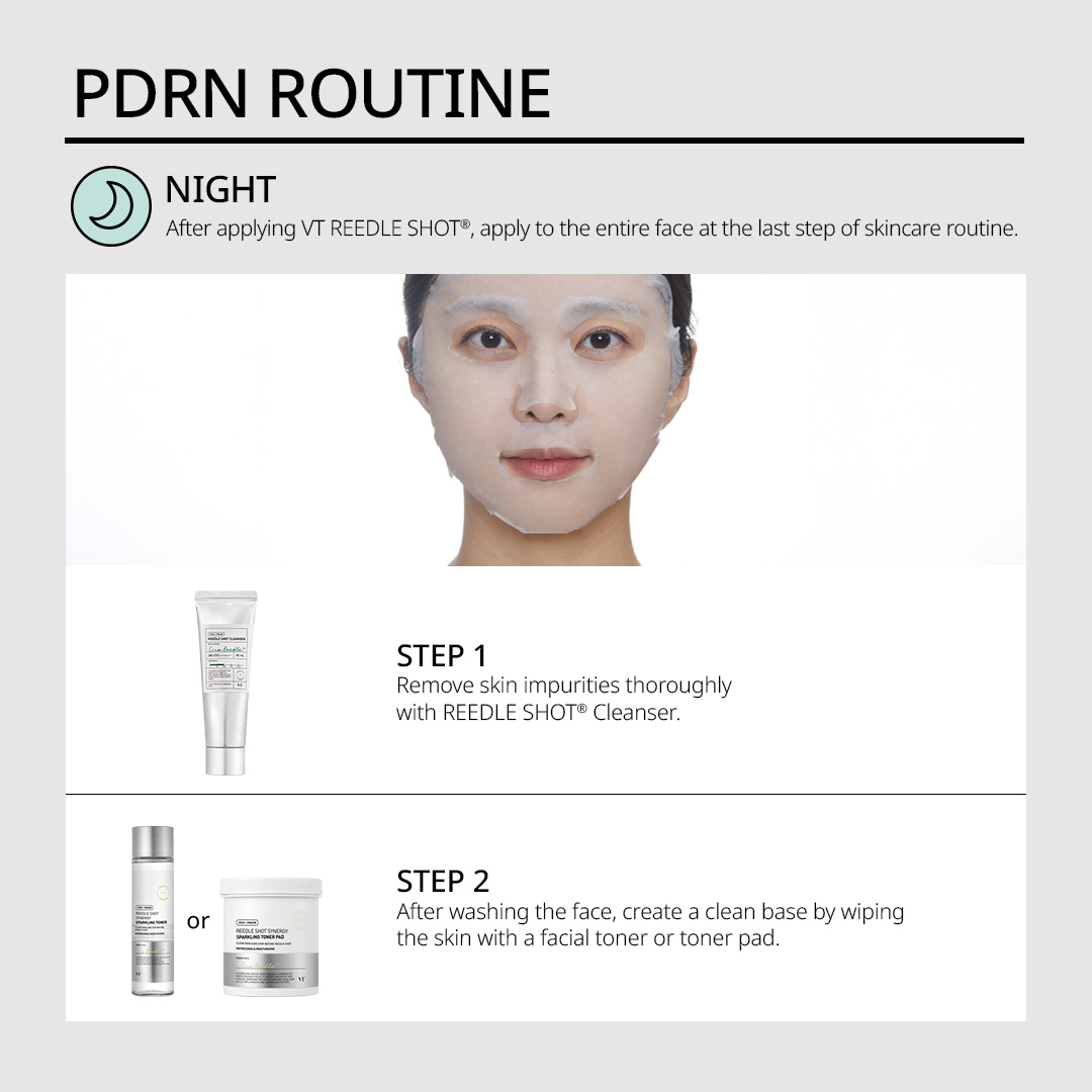 [VT] PDRN Daily Mask 30pcs Plant-based vegan PDRN, Radiance Care ...