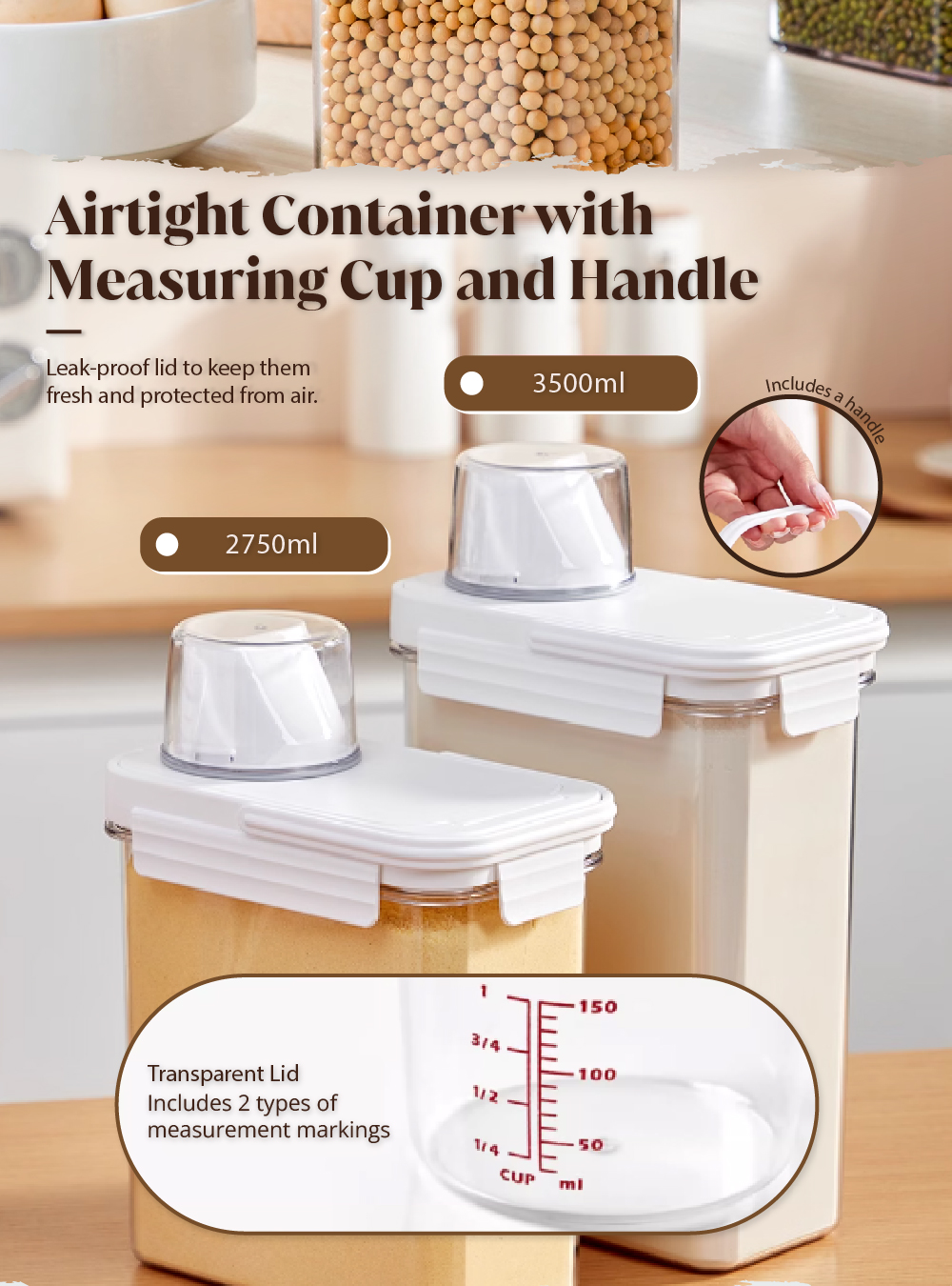 Table Matters - KLEAR Airtight Food Grade Compartment Storage Container ...