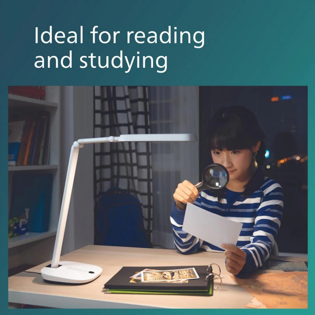 Philips Robotplus DSK601 LED Desk Light // 4 Level Dimming, Flexible ...