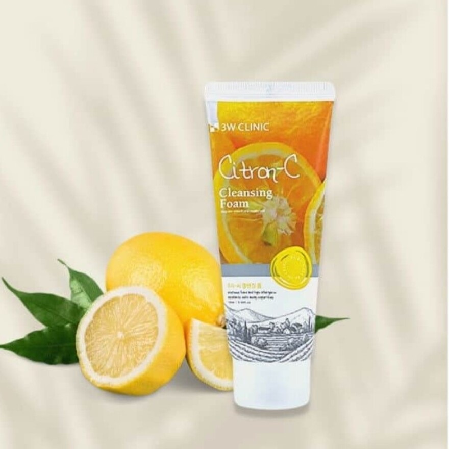 3W CLINIC Citron-C Cleansing Foam 100ml | Shopee Singapore