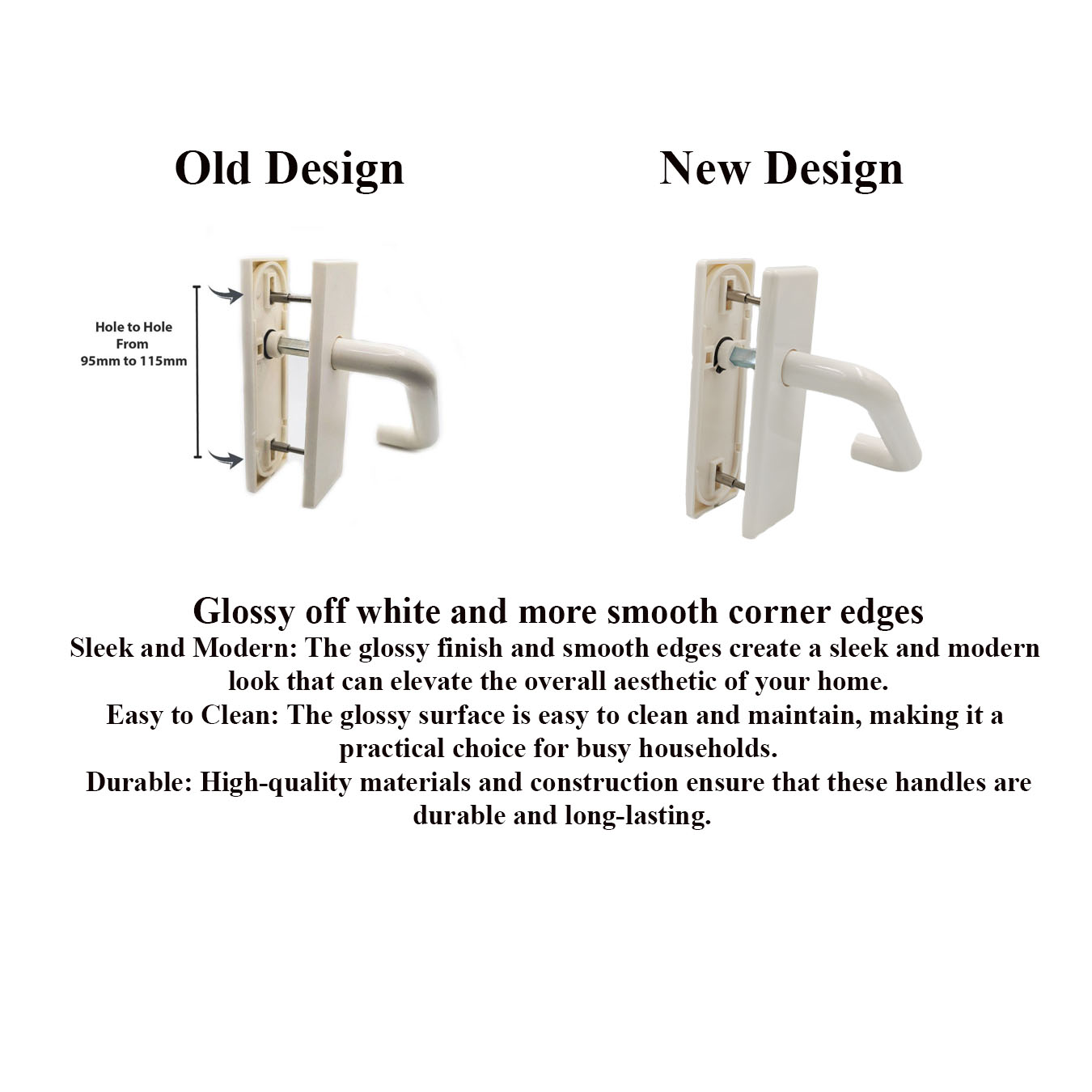 [SG SHOP SELLER] HDB PVC Bifold Toilet Door Handle Universal Adjustable ...