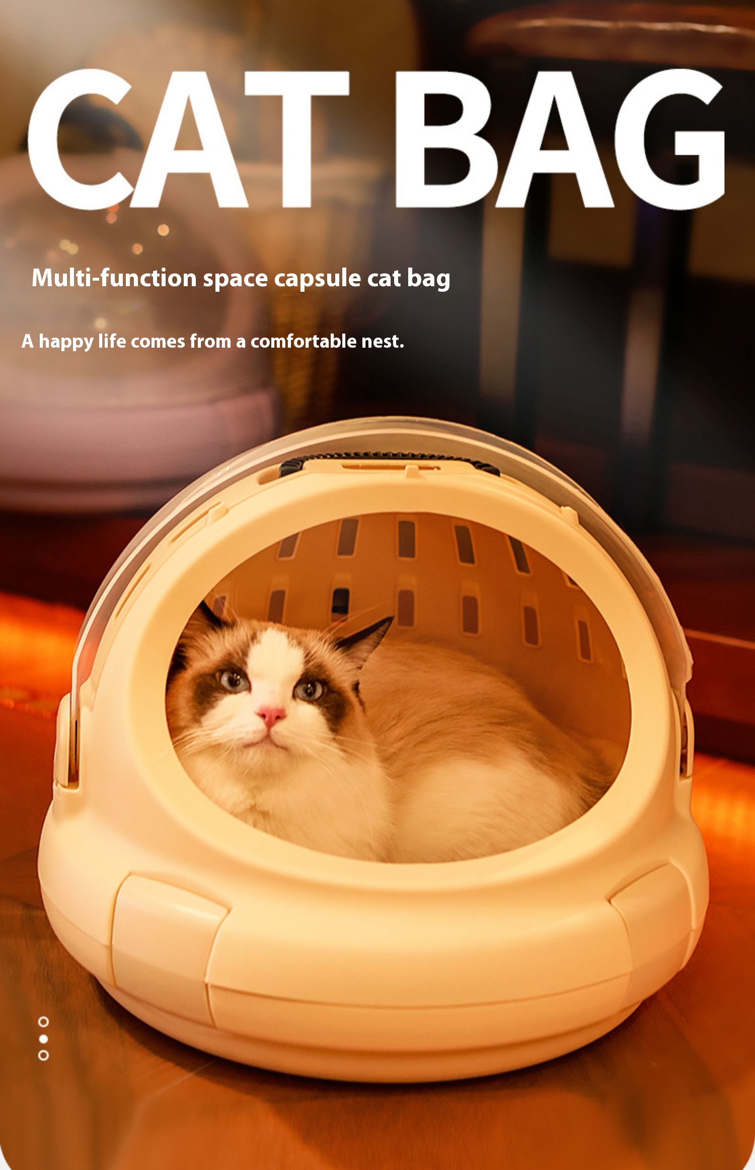 【SG Stock】 Cat Carrier Portable Pet Carrier Cat Bag Cat Bed Cat Litter ...