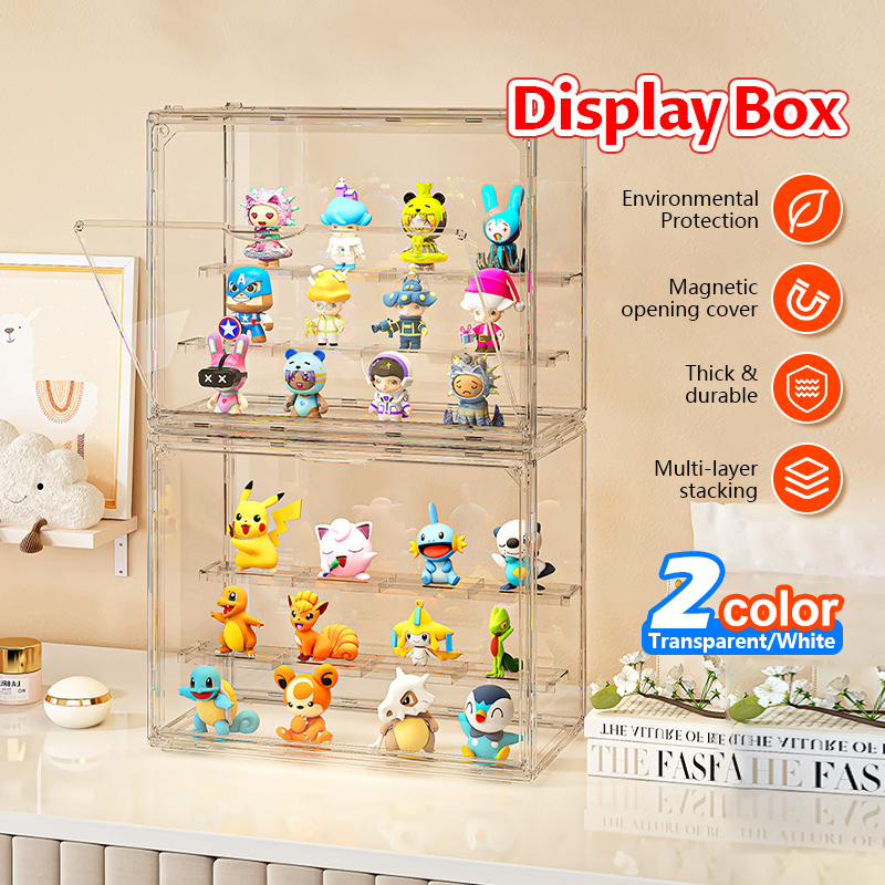 【SG Stock】Acrylic Popmart Display Box Figurine Display Case Molly ...