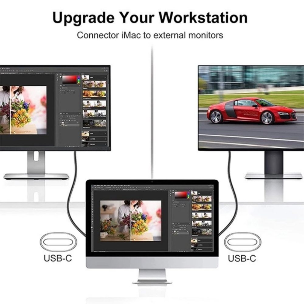 (SG) GenTech USB Type C to VGA Cable | 2K60Hz 1080p UHD HD | Gaming ...