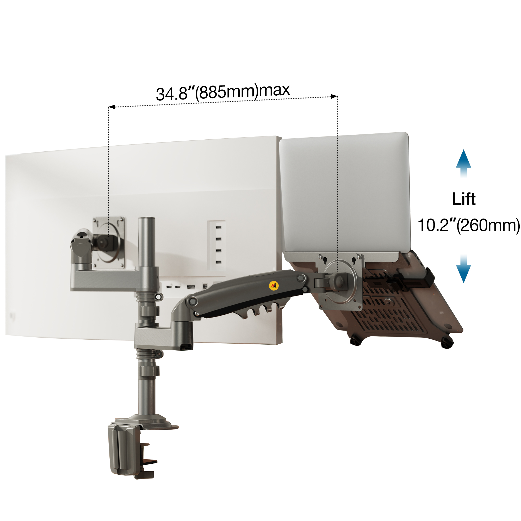 North Bayou NB, Monitor Stand, Monitor Bracket, Dual Monitor Arm - NB ...