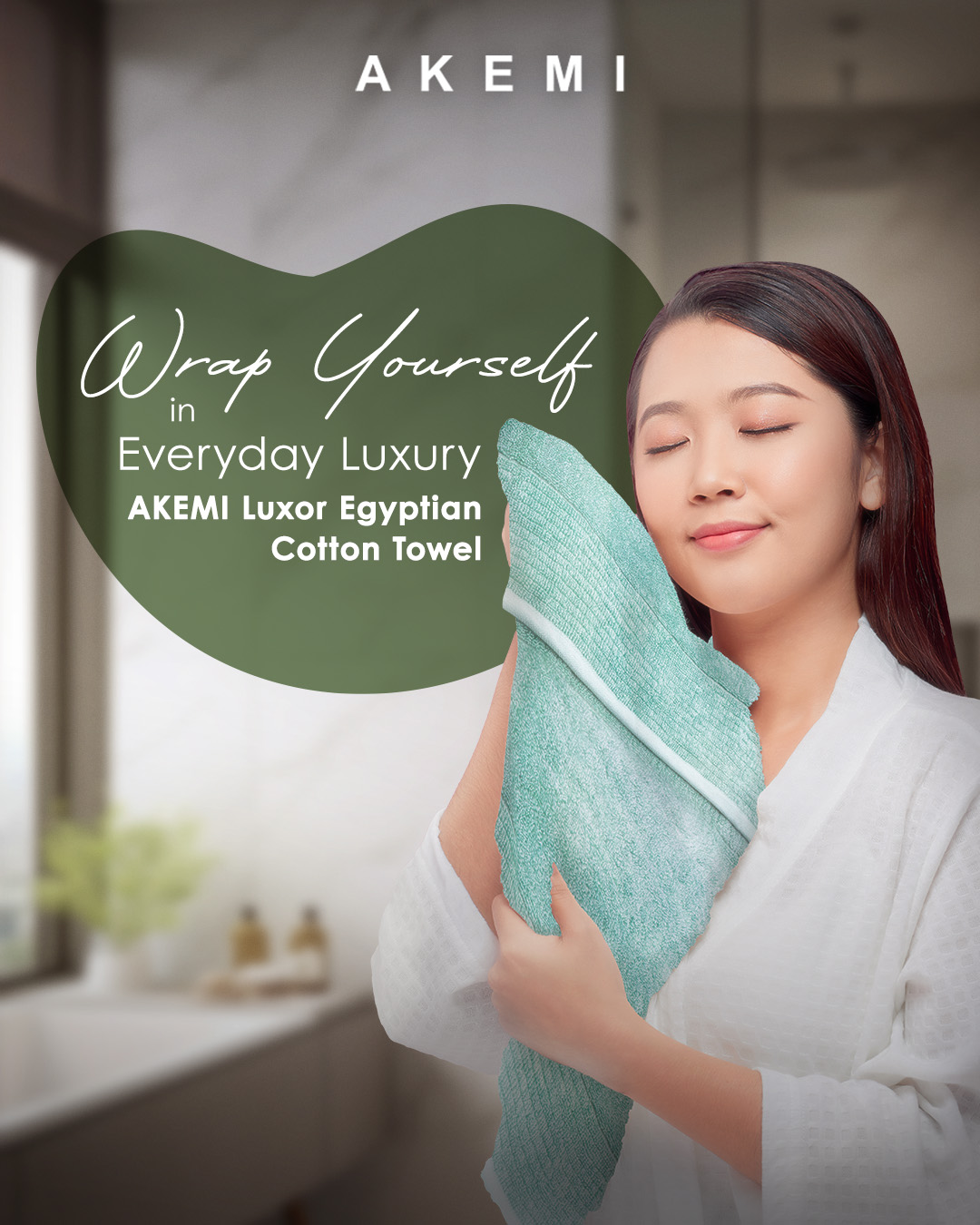 AKEMI Luxe Luxor Egyptian Cotton (Bath Towel) | Shopee Singapore