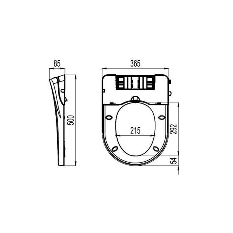 Aalto MANUAL BIDET SEAT AND COVER V-8400 / Express Free Home Delivery ...