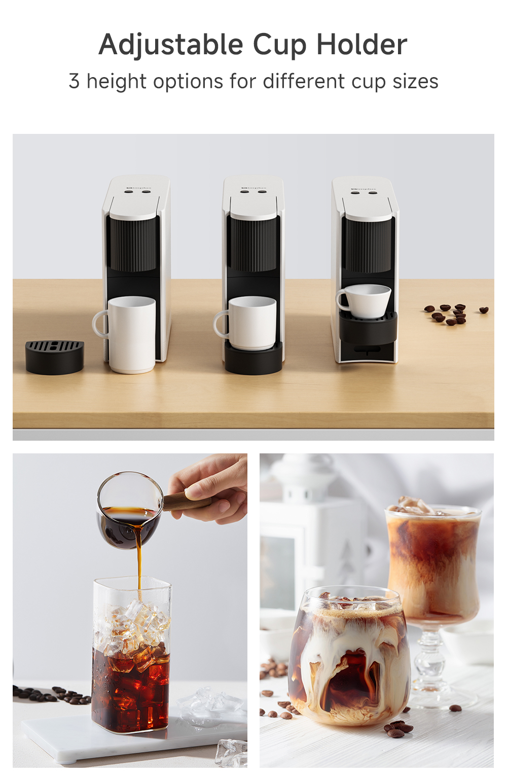 Simplus Coffee Maker | 20 Bar | 30s Rapid Preheat | 600ml Tank ...