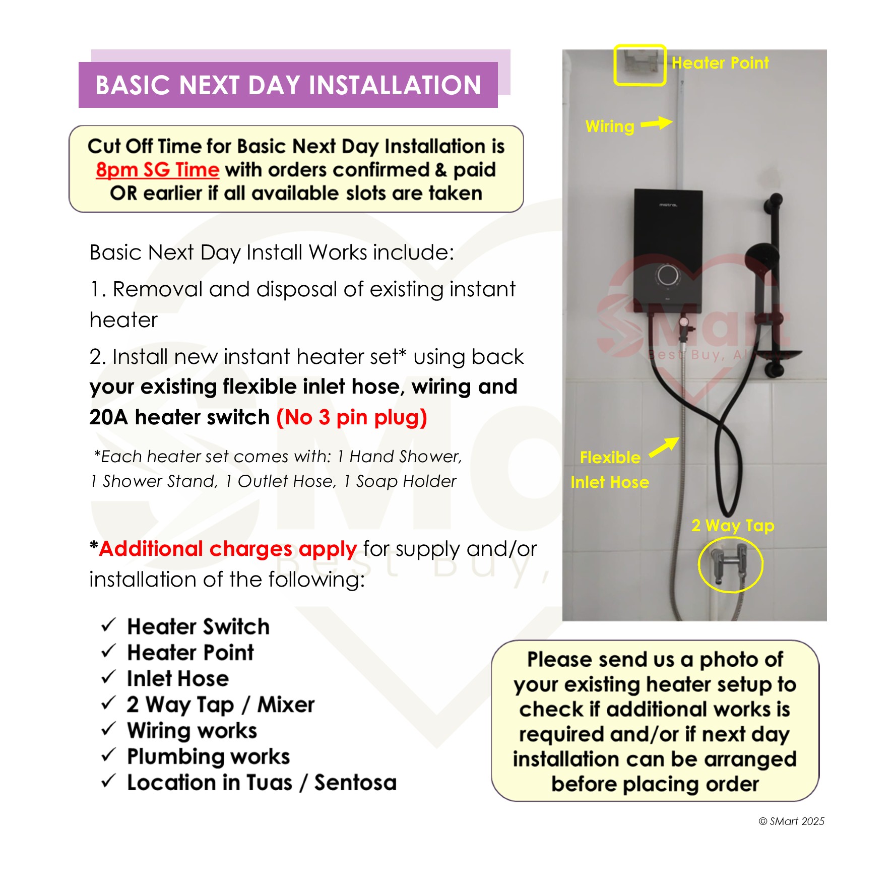FOC Installation Mistral Instant Shower Water Heater MSH101P *5 Yr ...