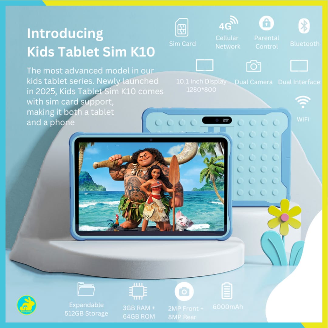 🔥SG INSTOCK🔥【KIDS TABLET SIM K10】Android Tablet Phone★Put Sim Card★10.1 ...