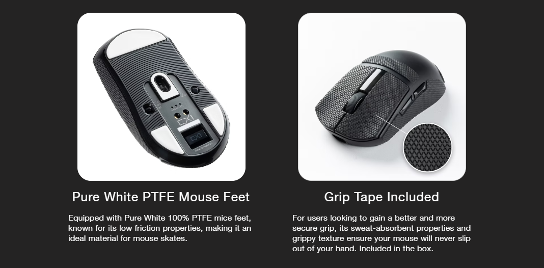 Tecware EX1 26K Wireless Mouse With OLED Display and RGB Charging Dock ...