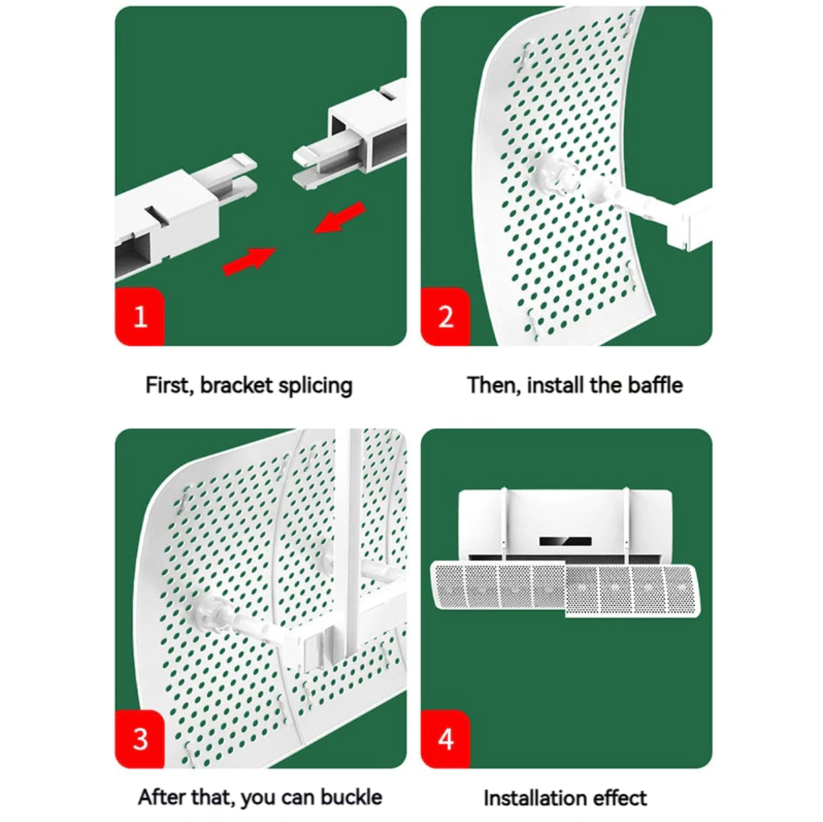 Air Conditioner Wind Deflector/Air baffle/anti direct blowing/cold air ...