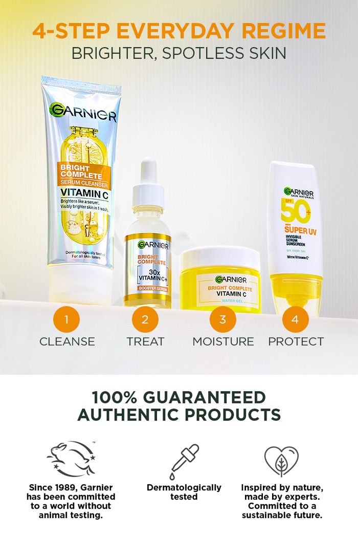 [NEW LAUNCH] Garnier Bright Complete Serum Cleanser 100ml - Brightens ...