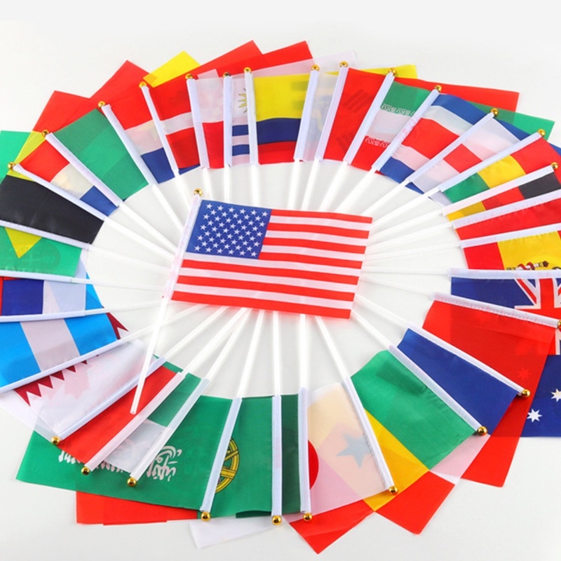 Spot Delivery #6 Canada🇨🇦【5PCS】Hand-Waving Flag 14*21*30cm World Flags ...
