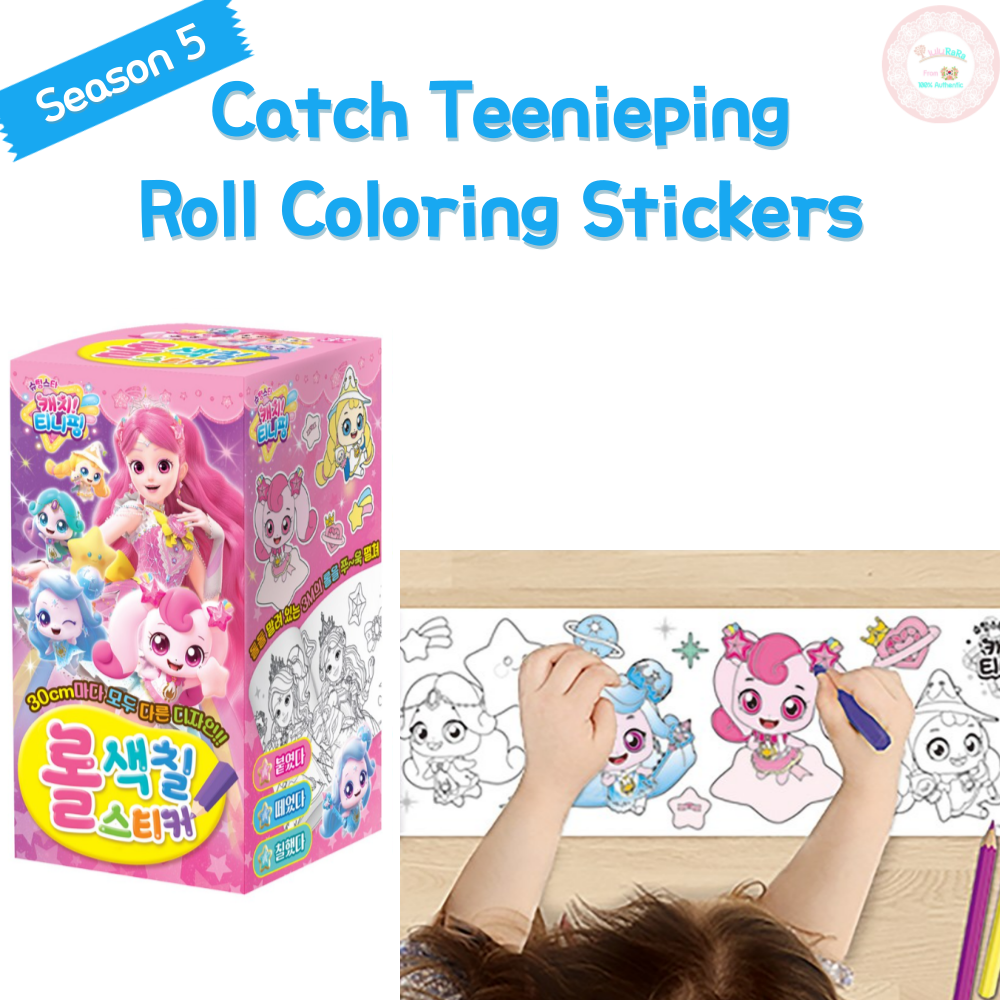 Season 5 Shooting Star Catch Teenieping Roll Coloring Sticker ...