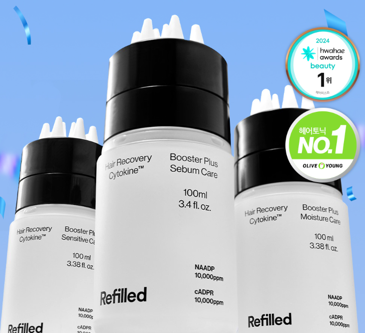 [Refilled] Hair Recovery Cytokine Hair booster plus Sensitive care Hair Tonic Booster |100ml ...