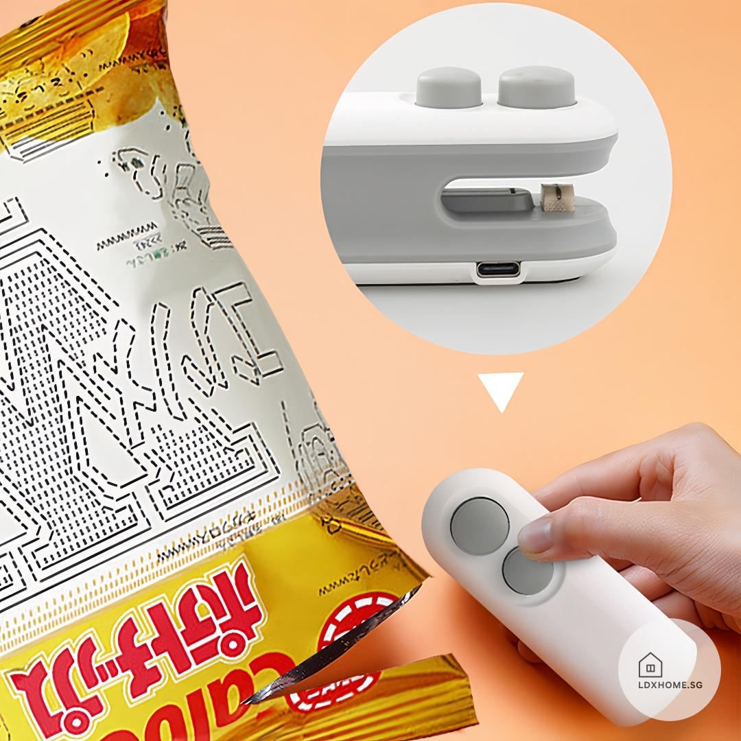 Mini Food Bag Sealer Snack Sealer Portable Type-C Rechargeable | Shopee ...