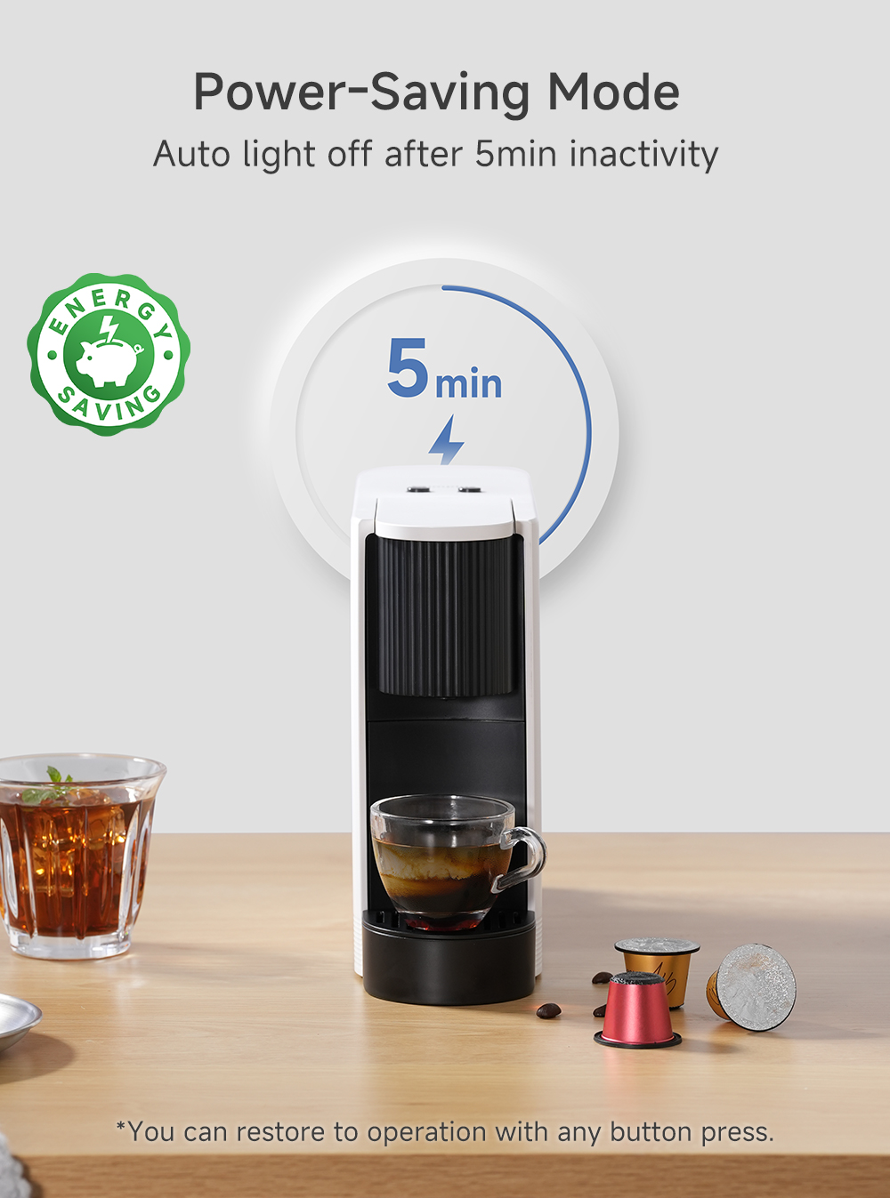 Simplus Coffee Maker | 20 Bar | 30s Rapid Preheat | 600ml Tank ...