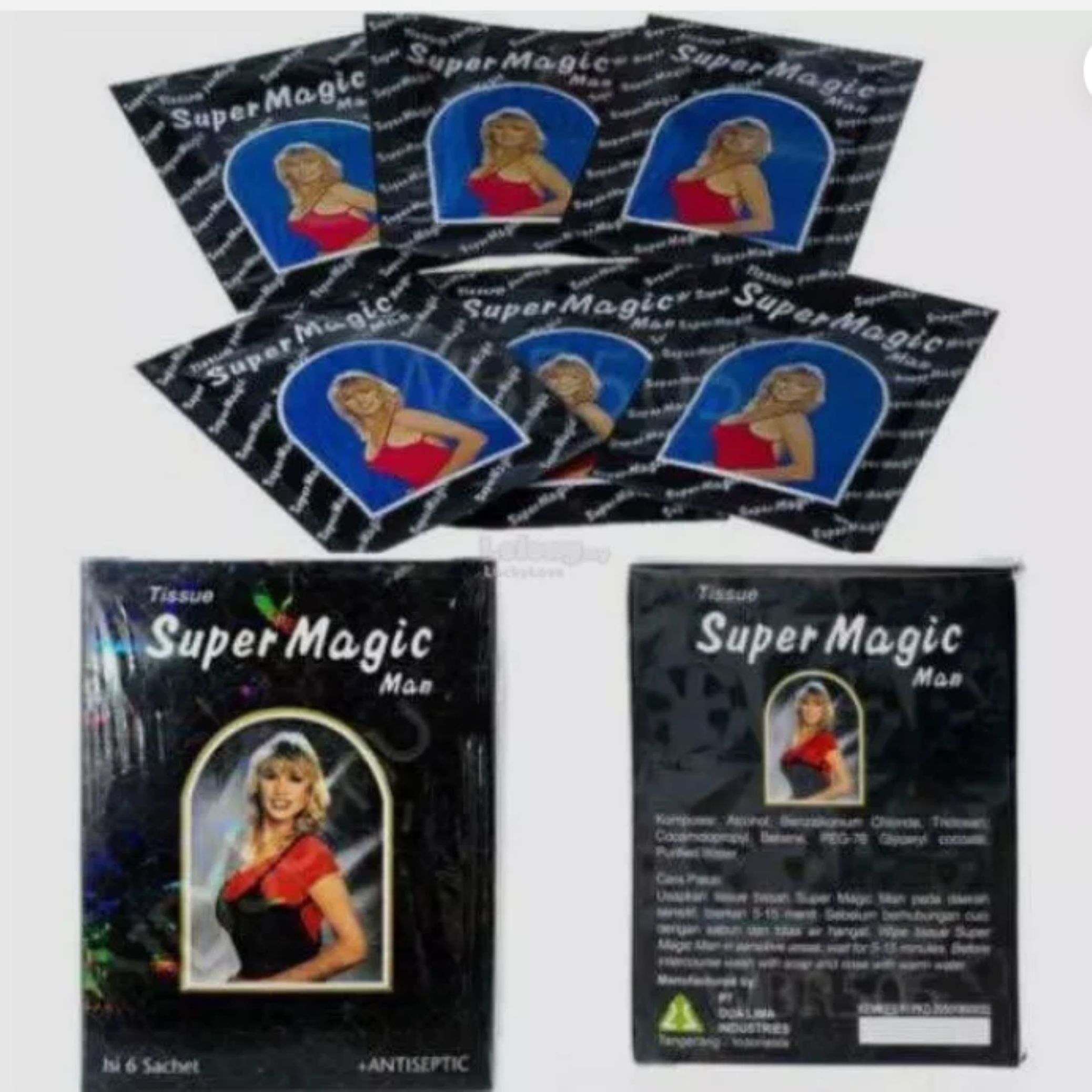 3 Boxes Super Magic Tissue (18 sachets) FOR MEN ONLY (NEW PACKAGING) | Shopee Singapore