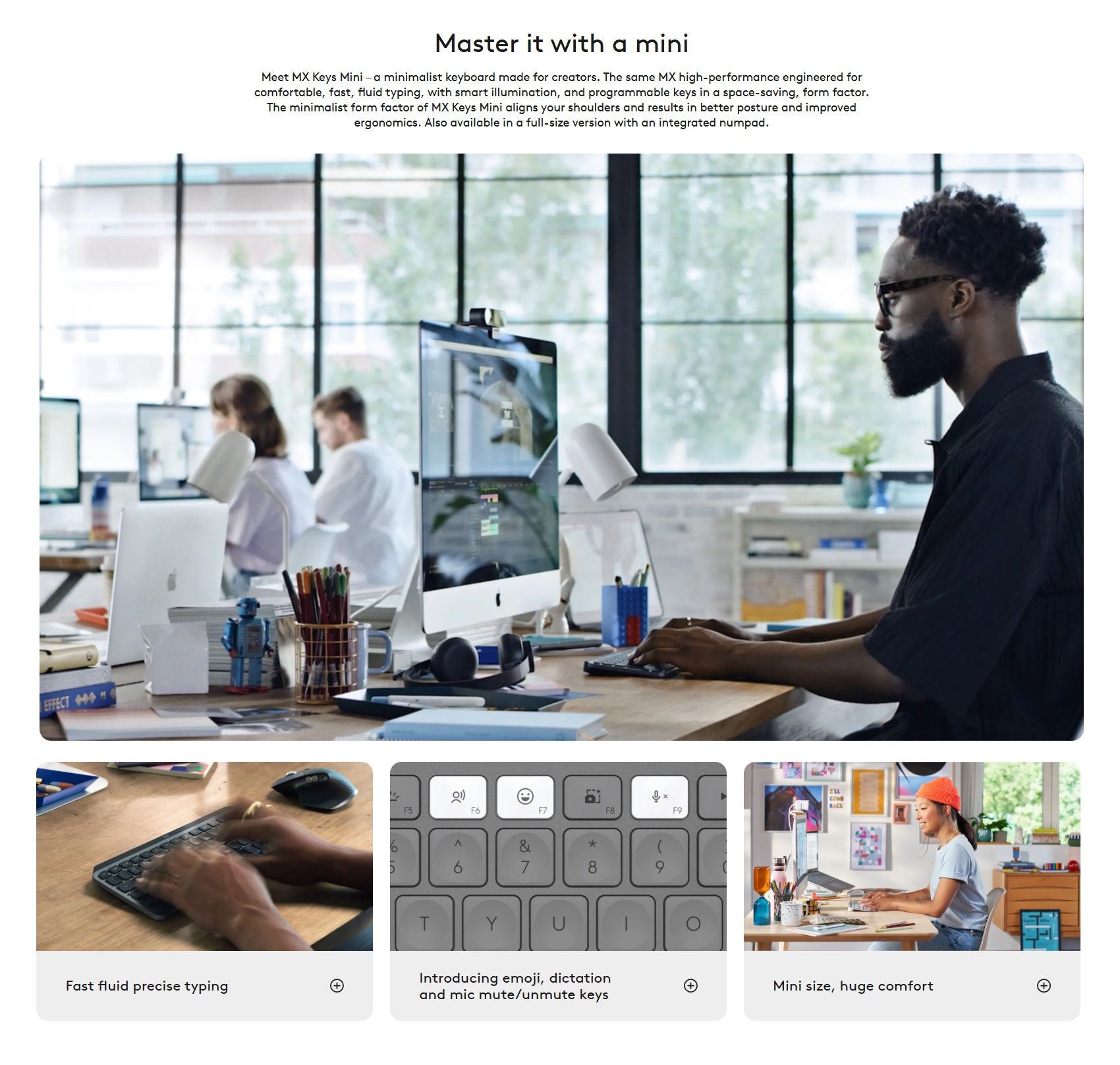 Logi MX Keys Mini Illuminated Keyboard (1 Year Logitech Warranty ...