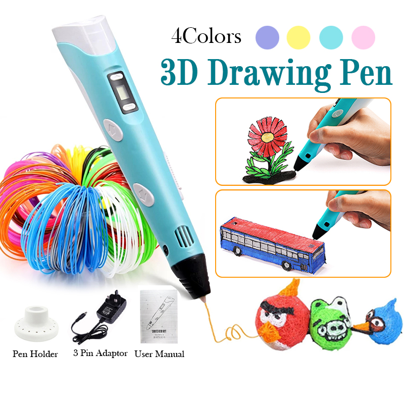 3D Pen Filament Refills PLA, 10 Meters, 1.75mm 3D Printing Pen Filament ...
