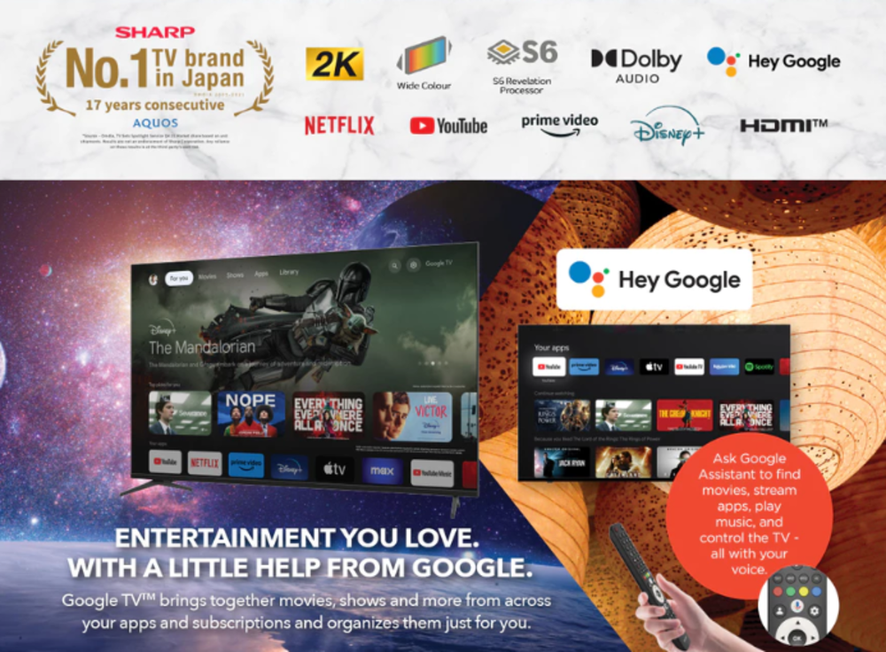 SHARP 32": 2T-C32GF2000X / 32": 2T-C32GF3000X / 43": 2T-C43GF2000X HD ...