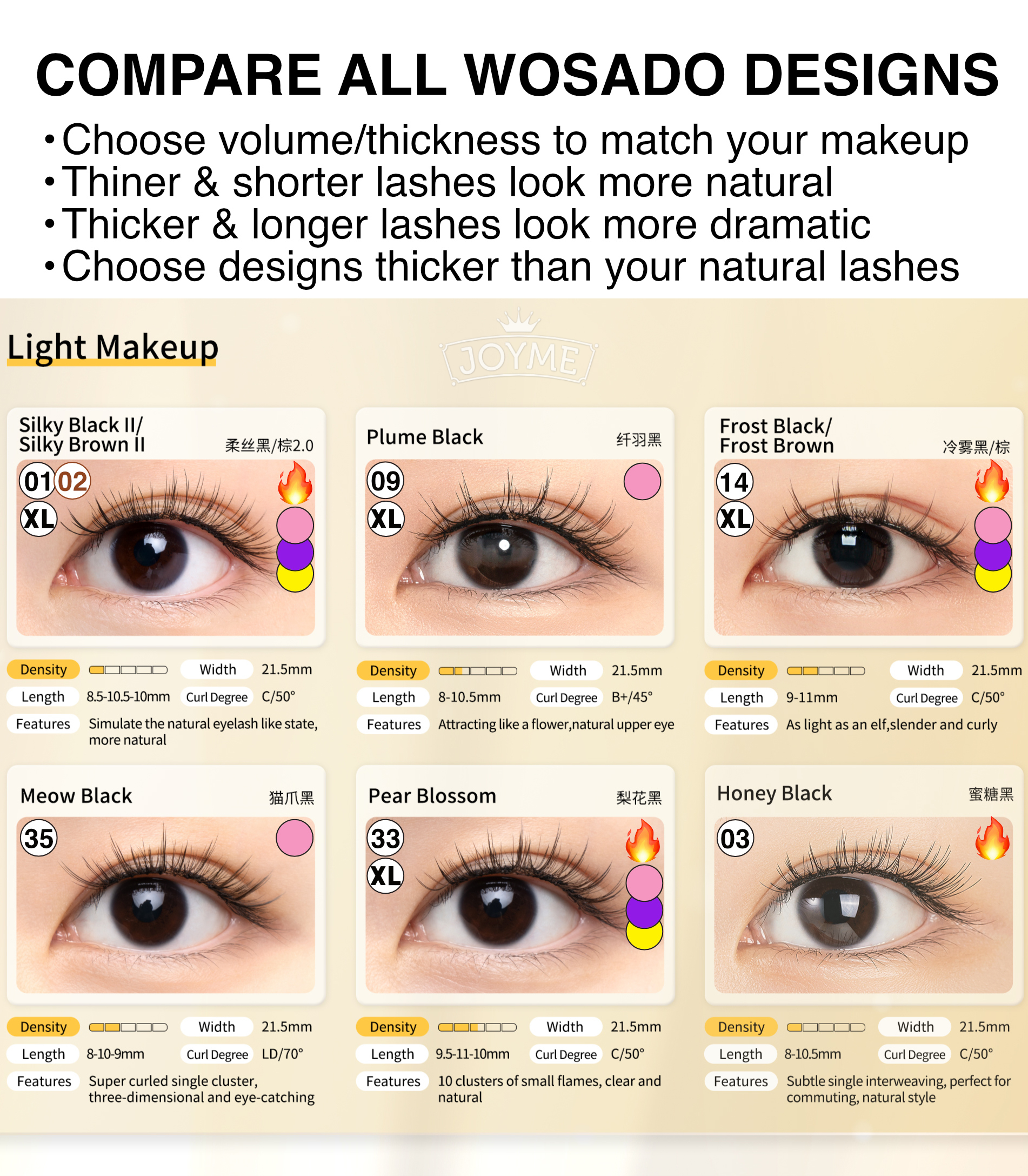 SG⚡️WOSADO No.1—45 ALL XL Wosado Magnetic Eyelashes Wider Reusable ...