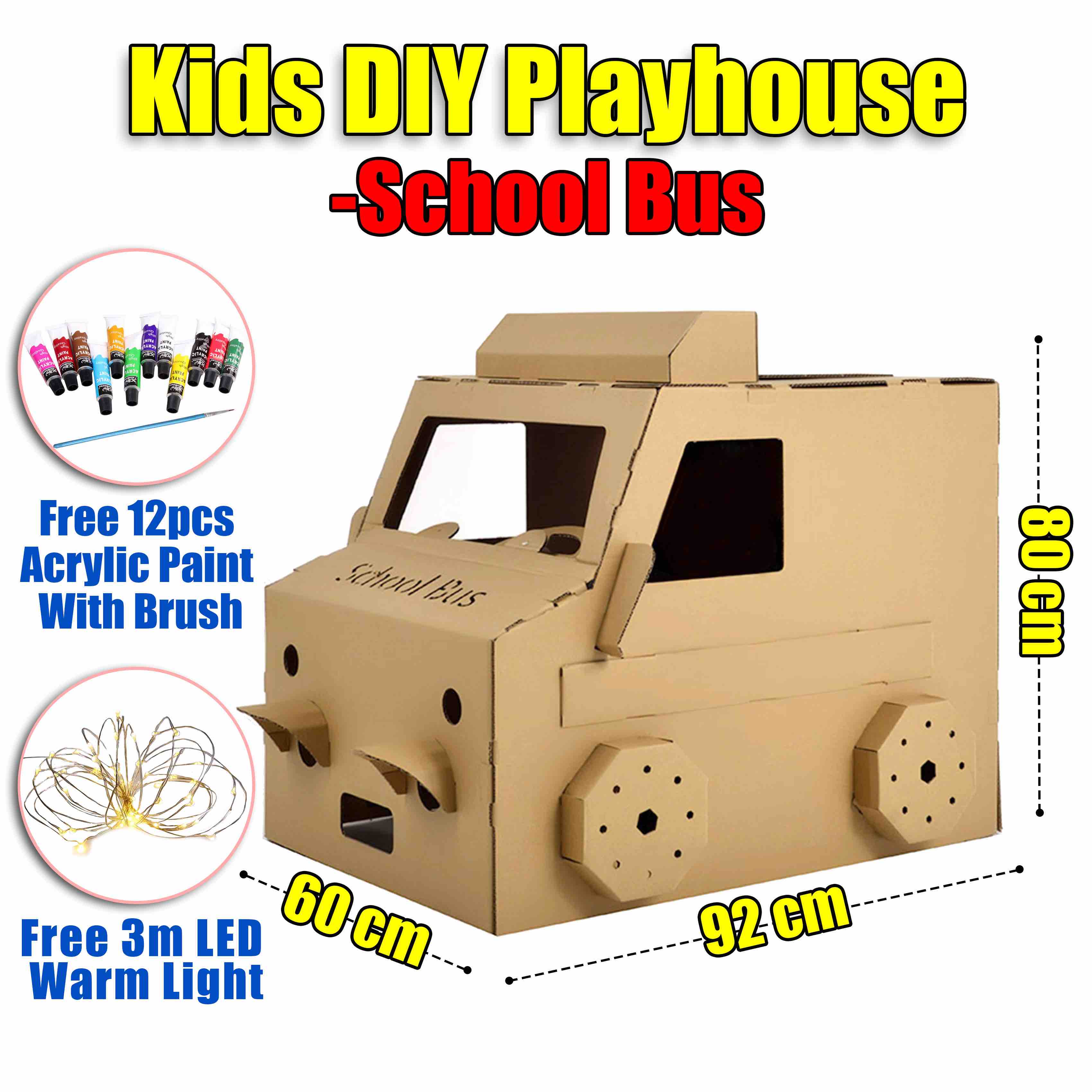 Kid Cardboard Playhouse For Kids| Gifts | DIY Craft For Kids | Kids Toy ...