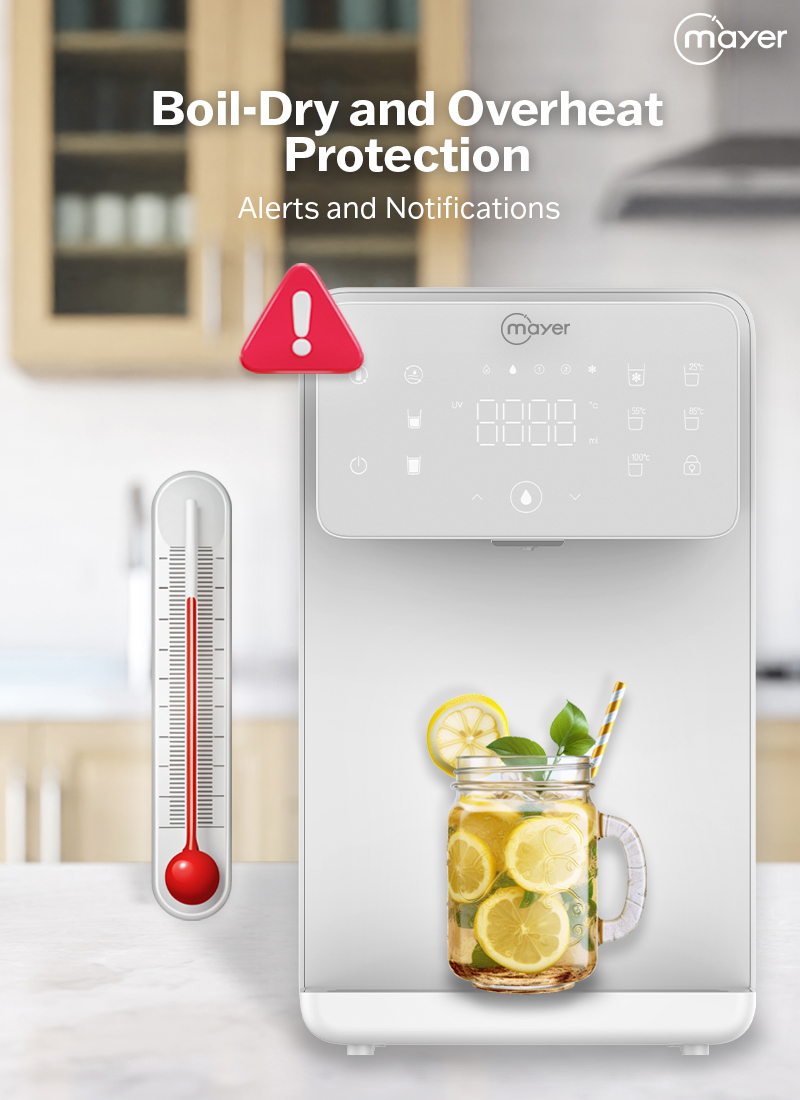 Mayer 4.8L Instant Hot & Cold Water Dispenser with Filter MMIWD48C ...